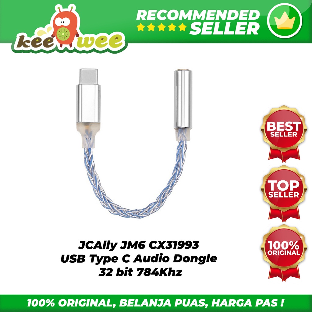 Jual JCAlly JM6 CX31993 USB Type C Audio Dongle 32 bit 784Khz | Shopee Indonesia