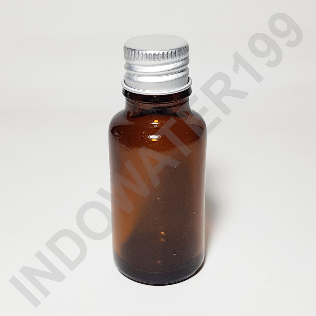 Jual BOTOL KACA WARNA AMBER 20 ML TUTUP ALUMUNIUM | Shopee Indonesia