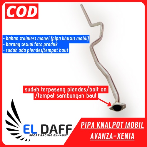 Jual Pipa Knalpot Mobil Avanza - Xenia - all new rush - Terios bahan ...