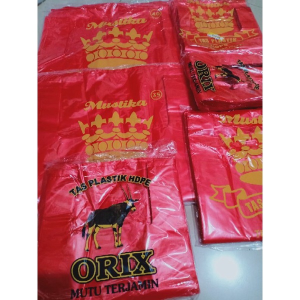 Jual Kantong Plastik Warna Merah Kresek Tebal Tersedia Berbagai Ukuran ...