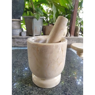 Jual Lumpang Alu Marmer Marble Stone Mortar Pestle Tumbukan Obat Puyer ...