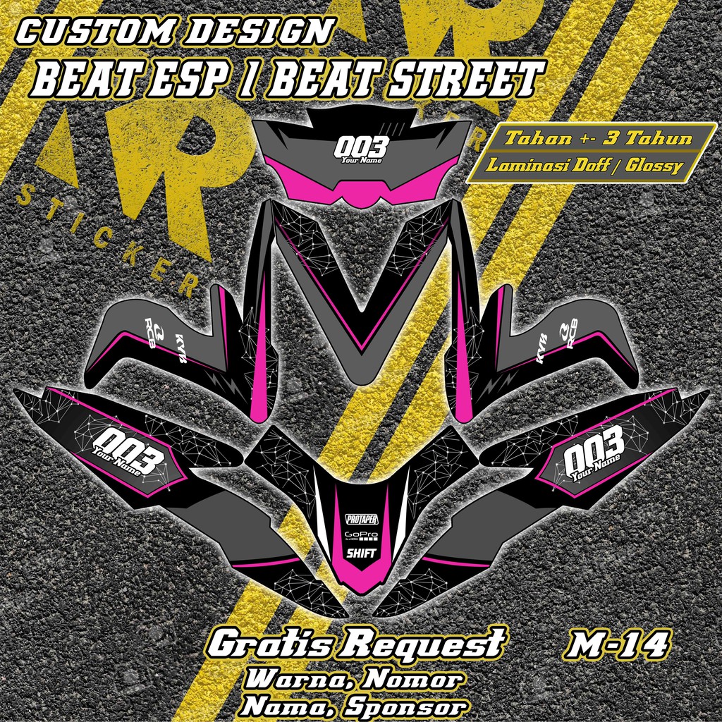 Jual Stiker decal fullbody beat esp / beat street 2016-2019 custom ...