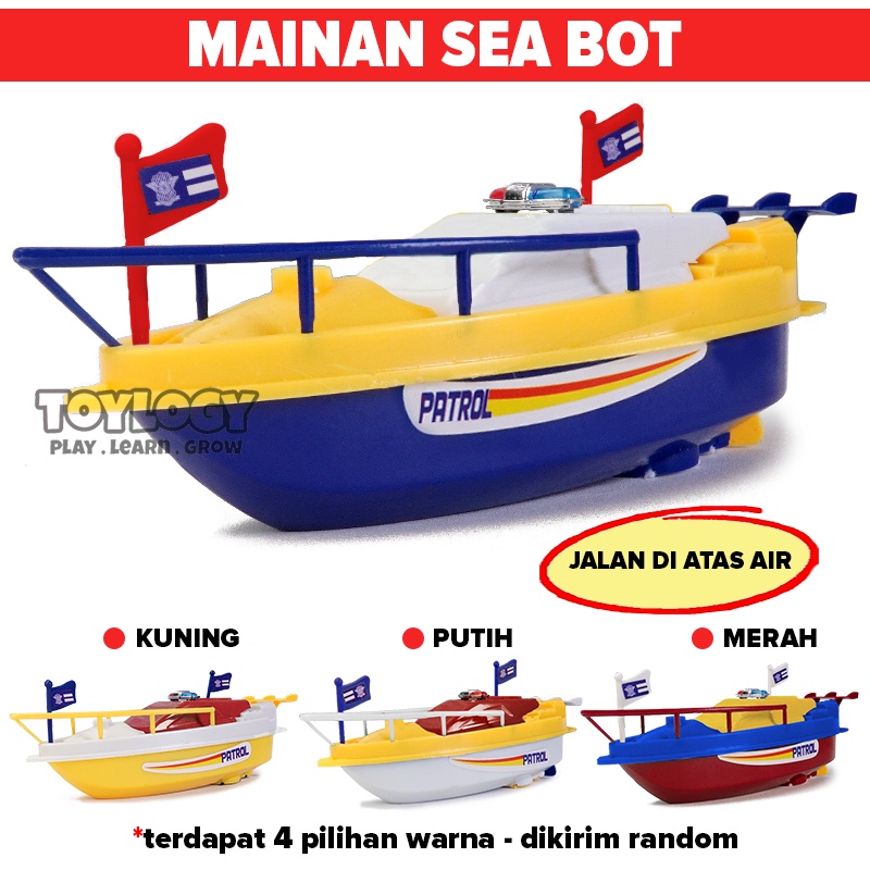 Jual Mainan Anak Sea Speed Boat Perahu Kapal Laut Air Police Polisi ...