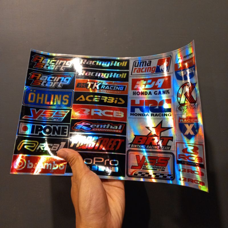 Jual Stiker hologram racing stiker herex stiker cb Indonesia|Shopee ...