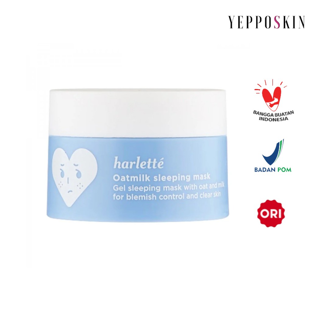 Jual Harlette Oatmilk Sleeping Mask | Shopee Indonesia