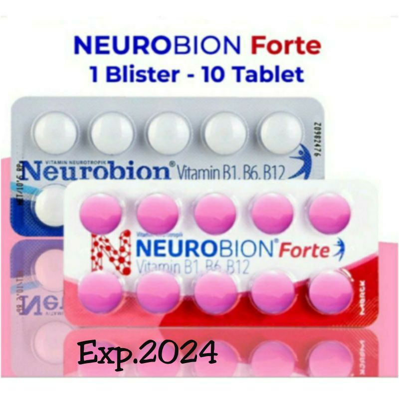 Jual Neurobion/Forte /Nervion - 1 Blister Isi 10 Tablet Suplemen Untuk ...