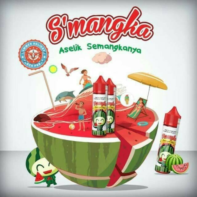 Jual Liquid Vape Smangka Liquid S'mangka Semangka by MONK EXO Manggo ...