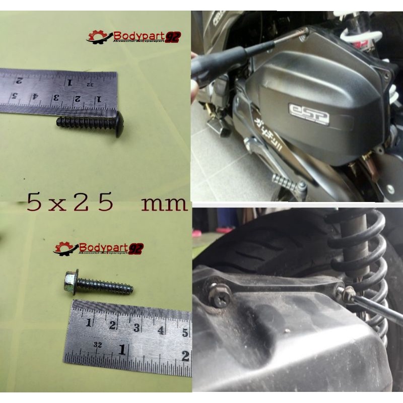 Jual Baud Tutup Box Filter Udara Motor Honda Dan Yamaha 5 x 25 mm ...