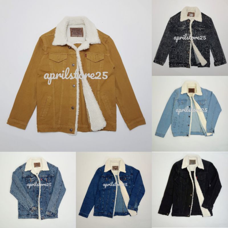 Jual JAKET SERPA SHERPA BULU SHERPA TRUCKER PREMIUM CASUAL PRIA ...