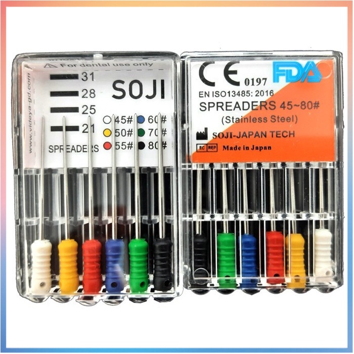 Jual Dental Jarum Endo Spreaders Stainless Steel SS UKURAN #45-80 - 25 ...