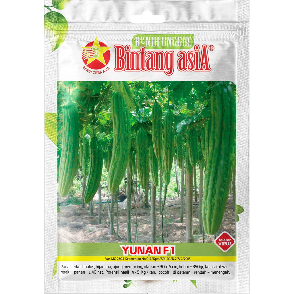 Jual Benih Paria YUNAN F1 2 Gr - Small Pouch - Bintang Asia | Shopee ...