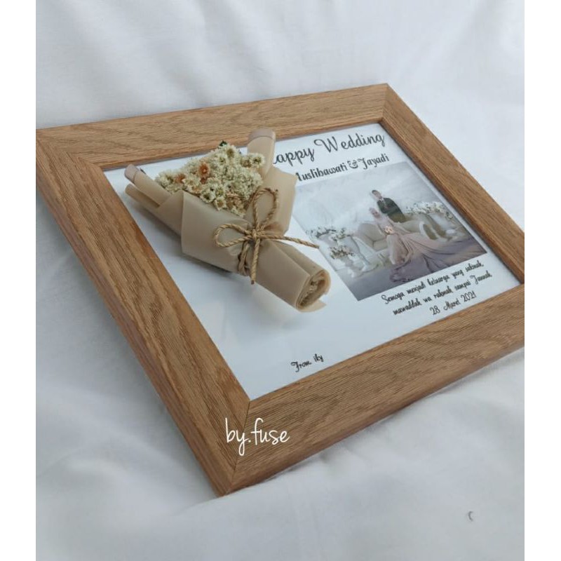 Jual flower frame / DIY FRAME / hadiah wedding | Shopee Indonesia