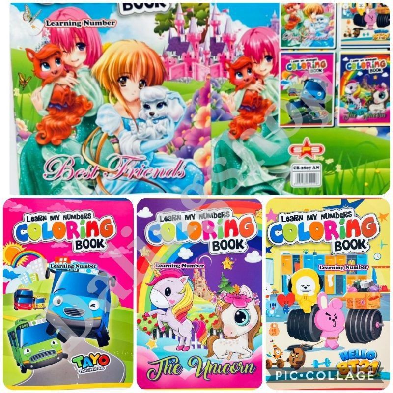 Jual BUKU MEWARNAI ANAK / COLORING BOOK / BUKU UKURAN JUMBO | Shopee ...