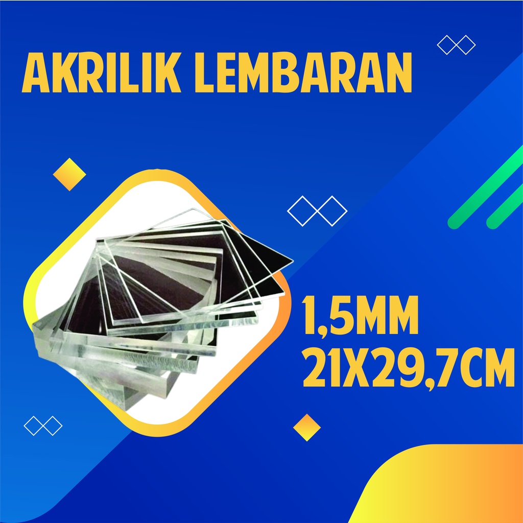 Jual Akrilik Acrilik Acrylic Lembaran 1,5mm Bening 29,7X21cm [Laser Cutting Akrilik | Akrilik ...