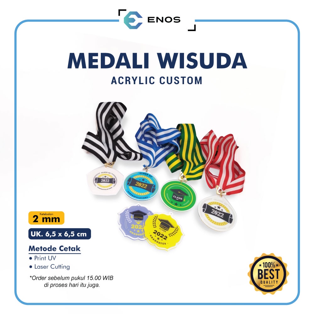 Jual MEDALI CUSTOM / MEDALI WISUDA / MEDALI GRADUATION / MEDALI AKRILIK ...