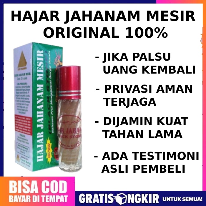 Jual HAJAR JAHANAM MESIR PREMIUM GOLD ORIGINAL 100% MINYAK OLES OBAT BATU JAHANNAM SPRAY ASLI ...