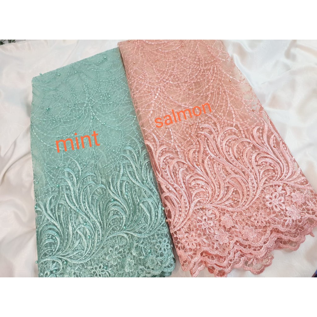 Kain Tile / Tulle / Kain Salma Tule Lebar 1,35 ( Harga per 0,5 Meter ...