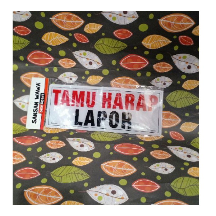 Jual Tulisan Acrylic Tamu Harap Lapor | Shopee Indonesia