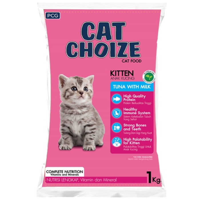 Jual cat choize kitten repack 1kg Tuna atau Salmon makanan anak kucing ...
