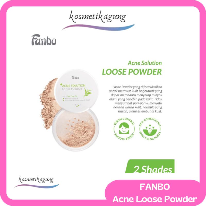 Jual FANBO Acne Solution Loose Powder 20 gr | Shopee Indonesia