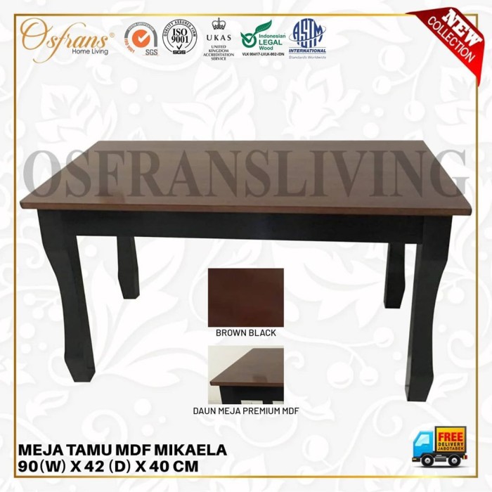 Jual MEJA TAMU / COFFEE TABLE MDF MIKAELA HARGA PABRIK | Shopee Indonesia