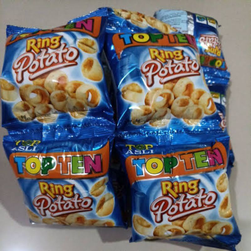 Jual TOP TEN RING POTATO 1 RENCENG ISI 10 PCS | Shopee Indonesia