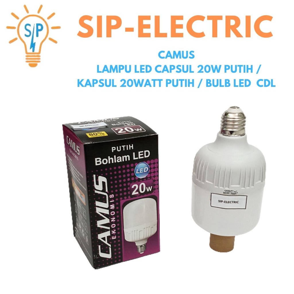 Jual Camus Lampu Led Capsul 20W Putih / Kapsul 20Watt Putih / Bulb Led ...