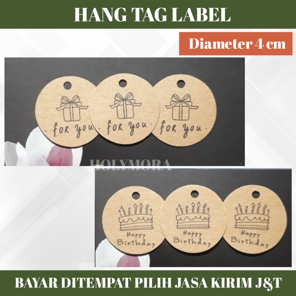 Jual (1 pcs) HANG TAG FOR YOU BULAT SOUVENIR HAMPERS | LABEL TAG KADO ...