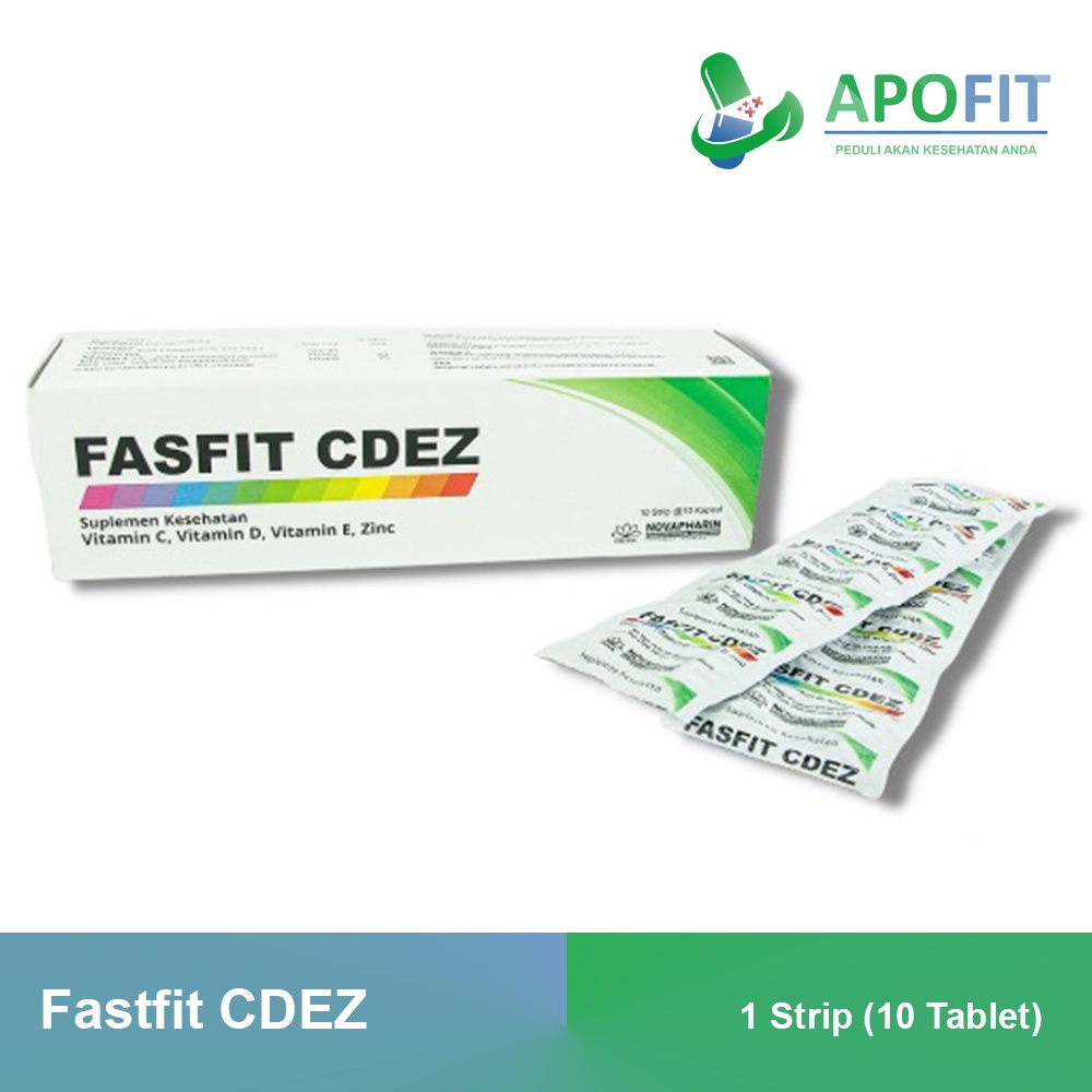 Jual Fasfit CDEZ - Vitamin C, D, E & Zinc (1 Strip / 10 Tablet ...
