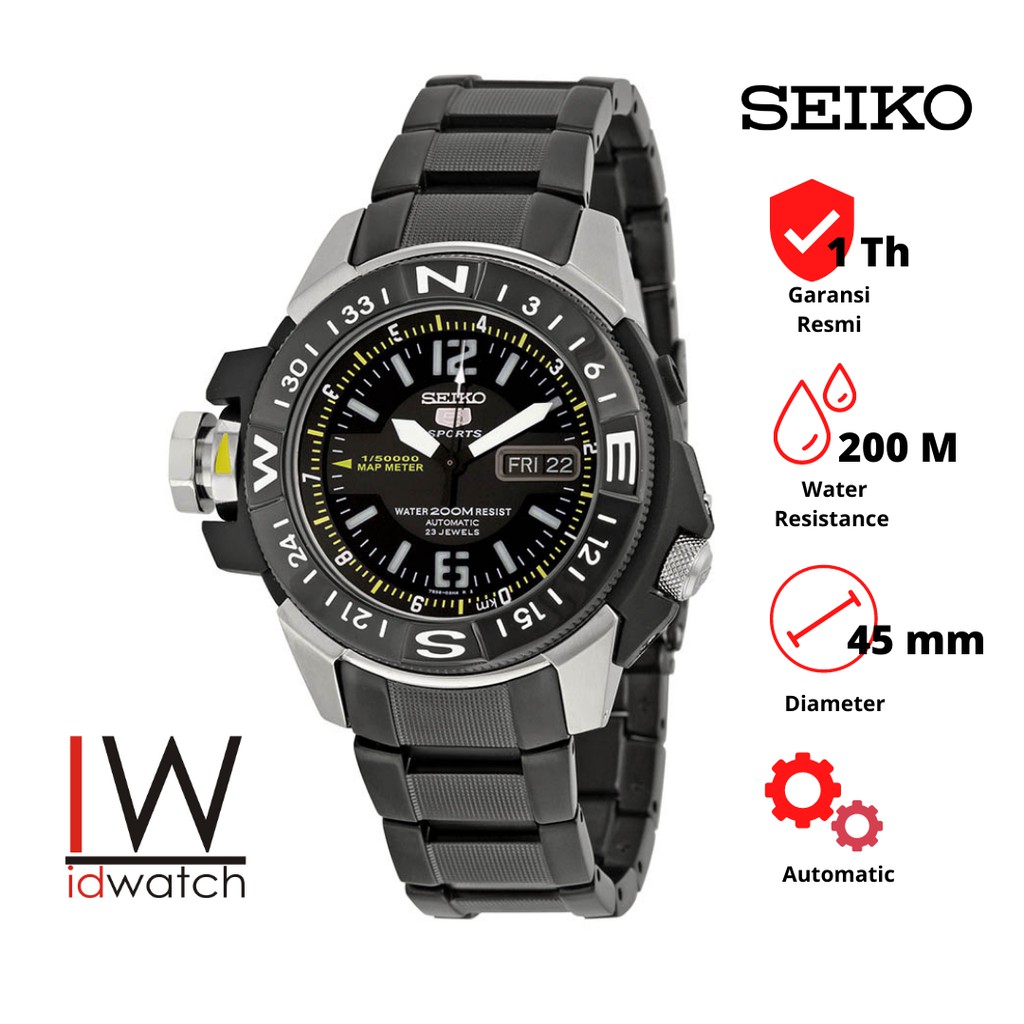 Jual Seiko 5 Sports SKZ231K1 Automatic Jam Tangan Pria Original Map ...