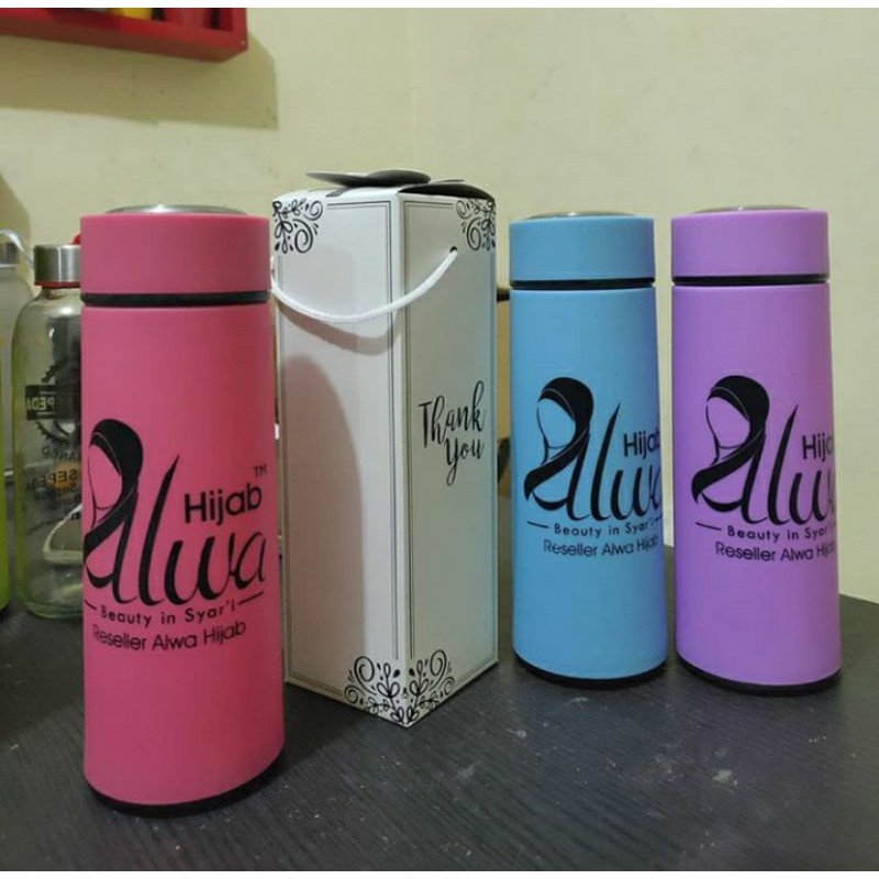 Jual Souvenir pernikahan Tumbler sablon custom cetak nama logo botol ...
