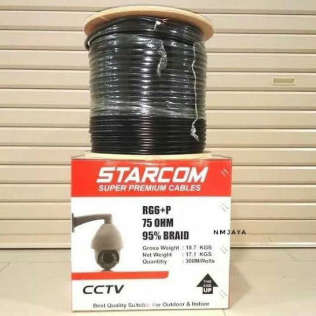 Jual Harga PER METER Kabel CCTV RG6 Power STARCOM KWM221 | Shopee Indonesia