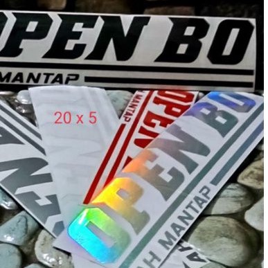 Jual STICKER OPEN BO AH MANTAP | Shopee Indonesia