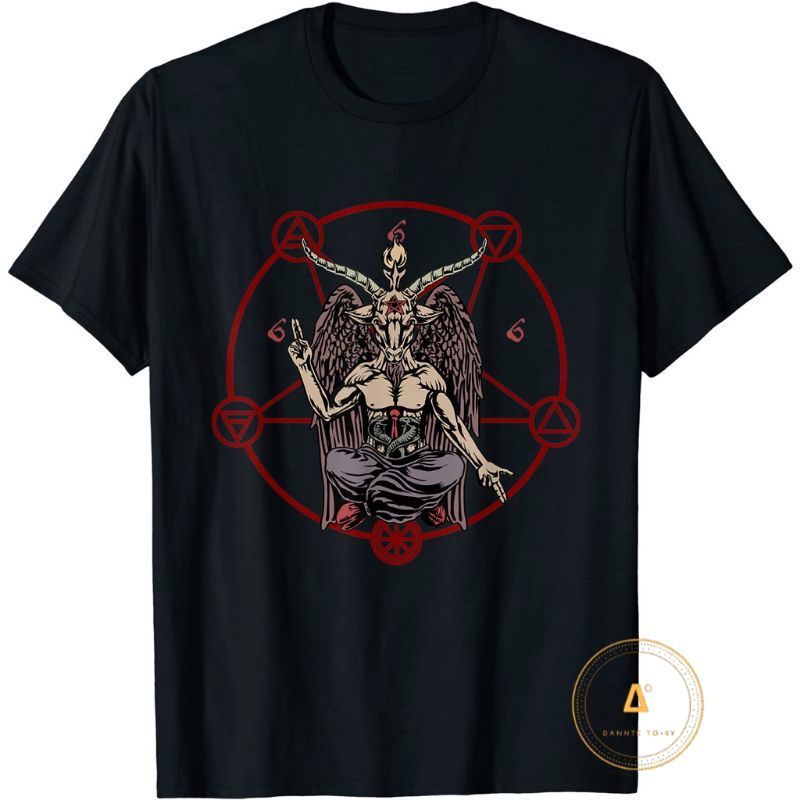 Jual Baju Kaos Satanic Pentagram 666 Baphomet Ritual | Shopee Indonesia