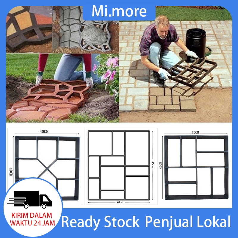 Jual Mi.more Cetakan Paving Block DIY Paving Blok Mudah Praktis Cetakan ...