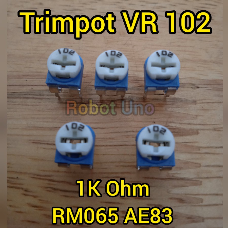 Jual Trimpot Variabel Resistor 102 VR 1K Ohm RM065 | Shopee Indonesia