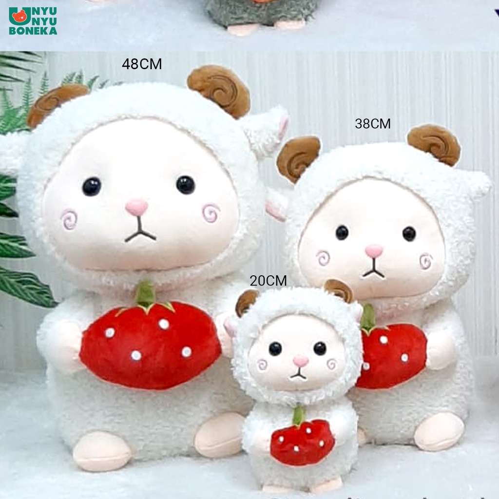 Jual Boneka Standing Domba Buah Strawberry Jeruk Sheep Animal | Shopee ...