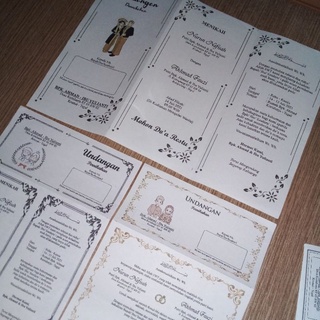 Jual Undangan pernikahan HVS 70 gsm ukuran A4 dan A5 | Shopee Indonesia