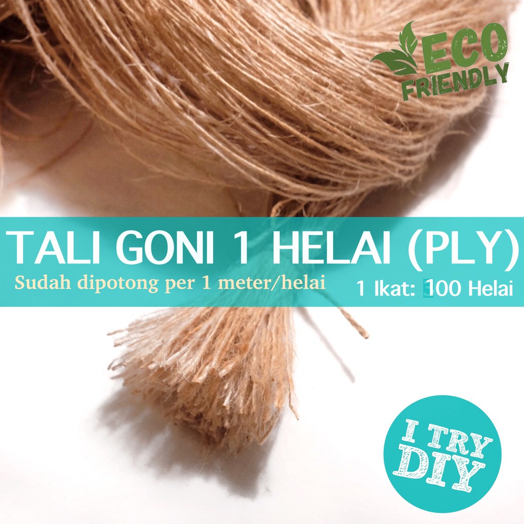 Jual Tali 1 Ply 100 Meter - Tali Hangtag - Tali Kerajinan - Tali Rami ...