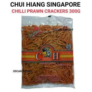 Jual Chui Hiang Singapore Chilli Prawn Crackers 300g Cili Stick snack ...