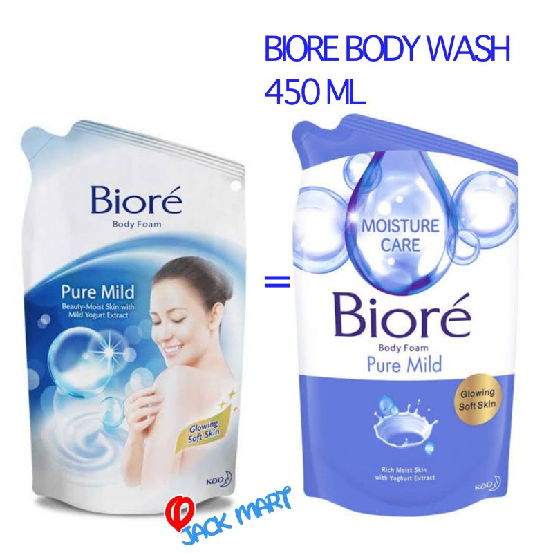 Jual Biore Body Foam PURE MILD 400 ML Sabun Mandi Cair | Shopee Indonesia
