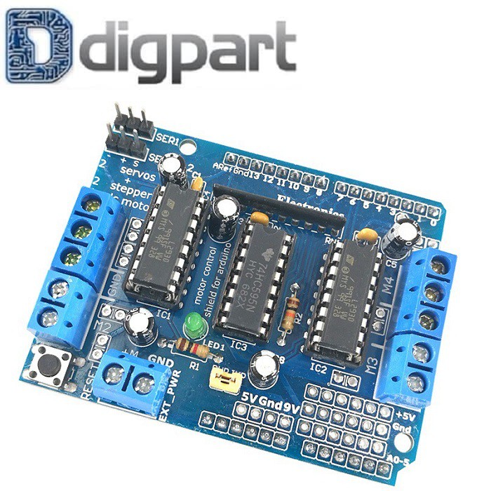 L293d Motor Driver Shield Arduino Shopee Indonesia