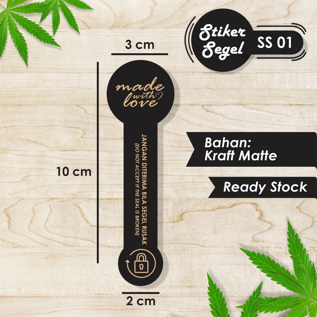 Jual STIKER SEGEL MAKANAN KRAFT BOTOL KEMASAN MURAH SS 01 | Shopee ...