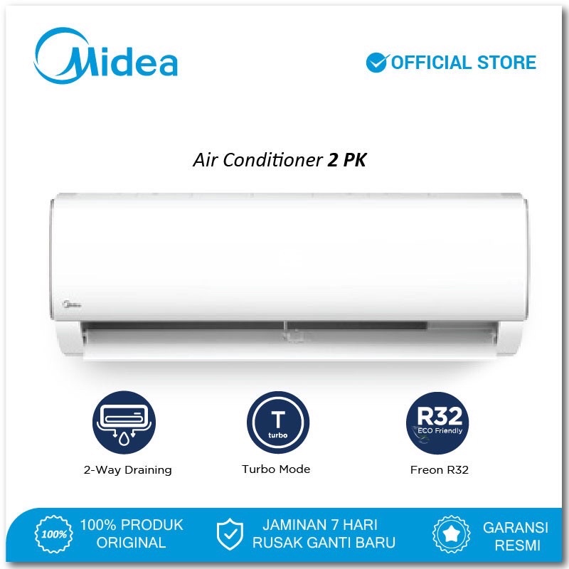 Jual Ac Midea Standard 2 PK R32 Series MSAF 18CRN2 Unit Only Shopee
