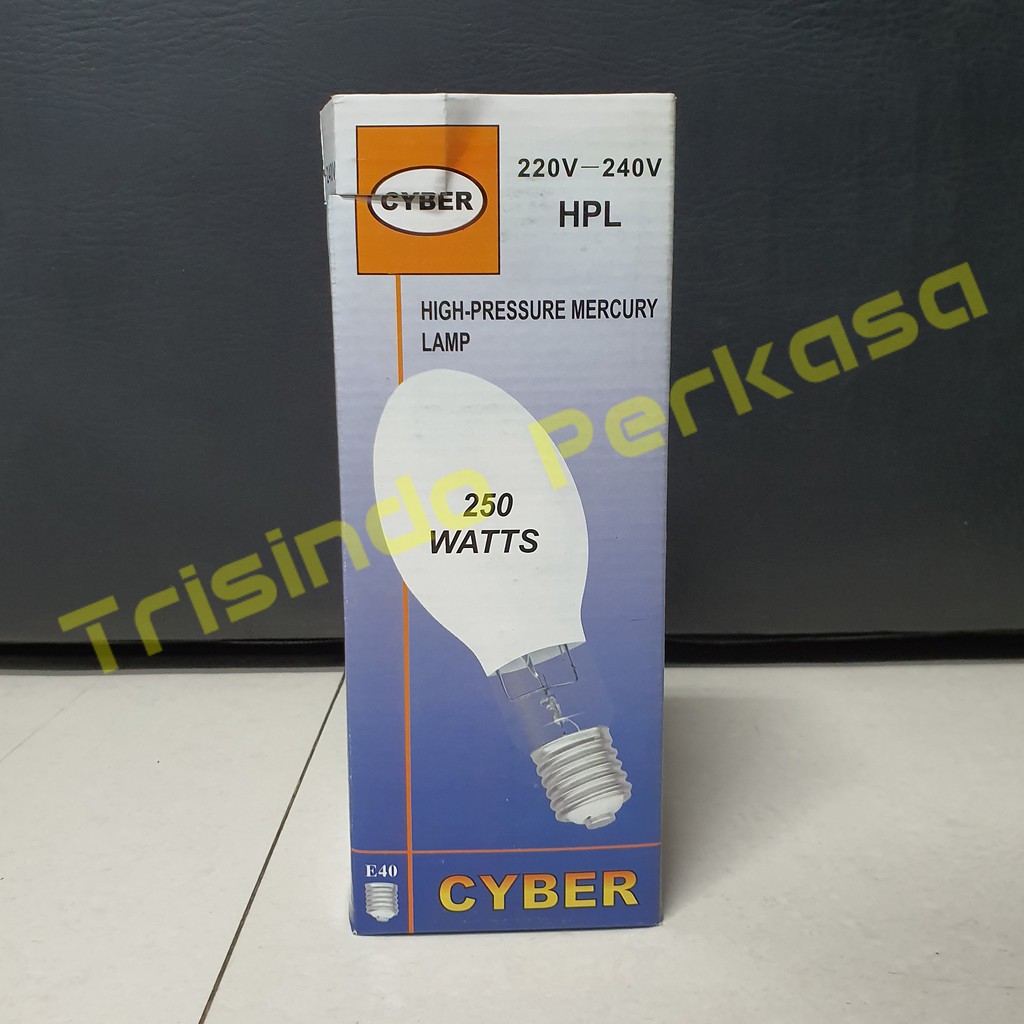 Lampu Mercury HPL / HPL-N / HPLN 250W 250 watt E40 HG Bola Lampu Jalan ...