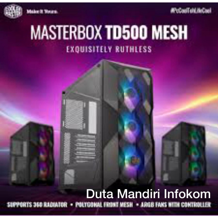 Jual Cooler Master MasterBox TD500 Mesh W/Controller Mid-Tower Gaming ...