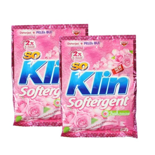 Jual So Klin Softergent Deterjen Bubuk Rosy Pink 50gr | Shopee Indonesia