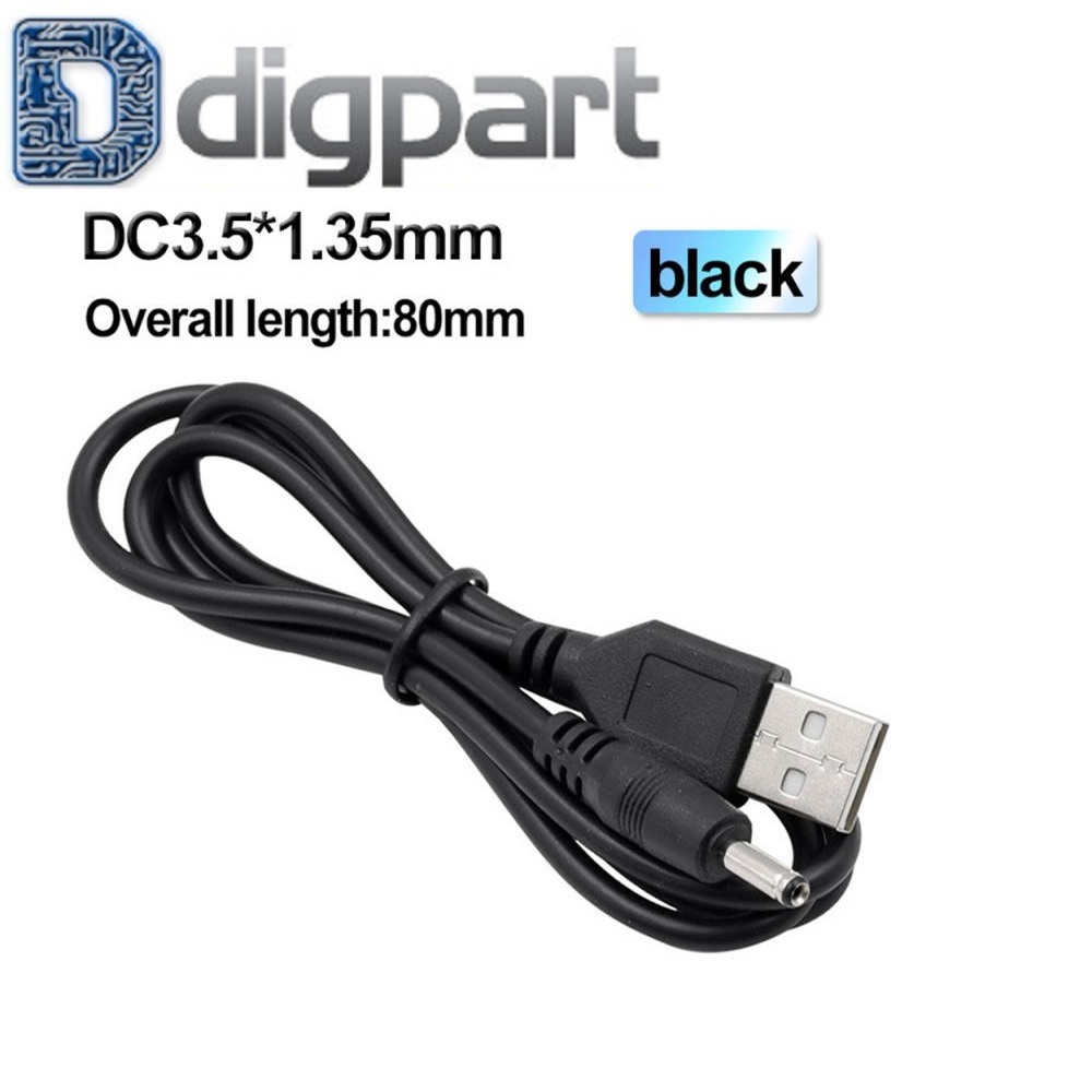 Jual Adaptor Kabel USB to DC Jack 3.5 x 1.35 mm DC Power Cable | Shopee ...
