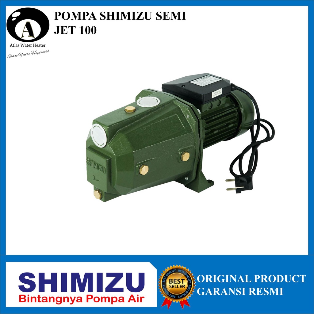 Jual POMPA AIR SHIMIZU SEMI JET 100 BIT / POMPA AIR SUMUR DANGKAL / SEMI JET PUMP | Shopee Indonesia