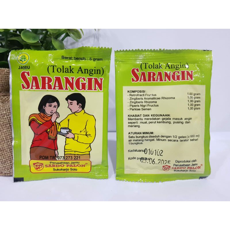 Jual Jamu Serbuk Sarangin Tolak Angin Sabdo Palon ( 1pack isi 10 sachet ...